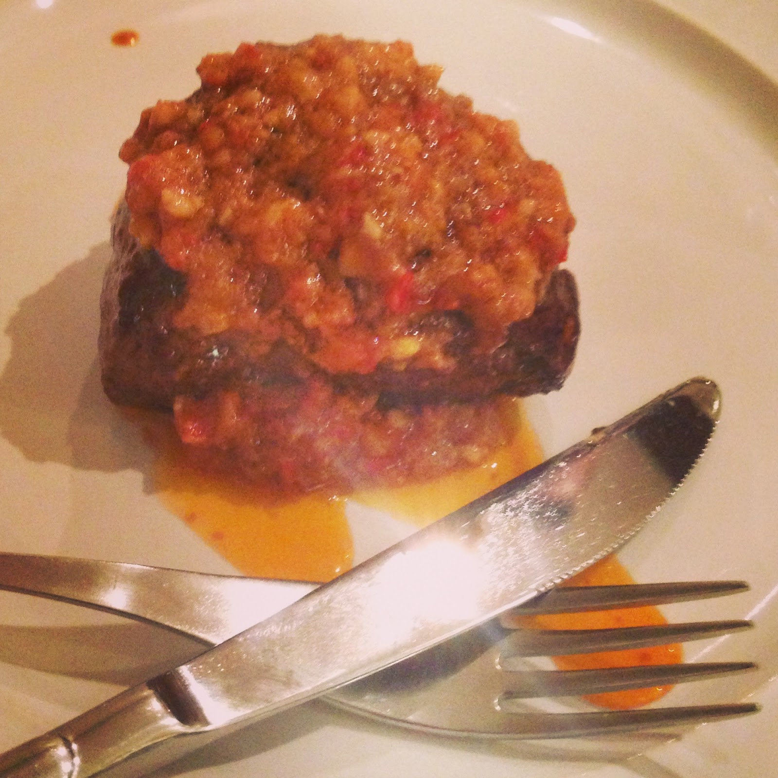 My Perfect Venison Steak served with a Spanish Romesco Sauce