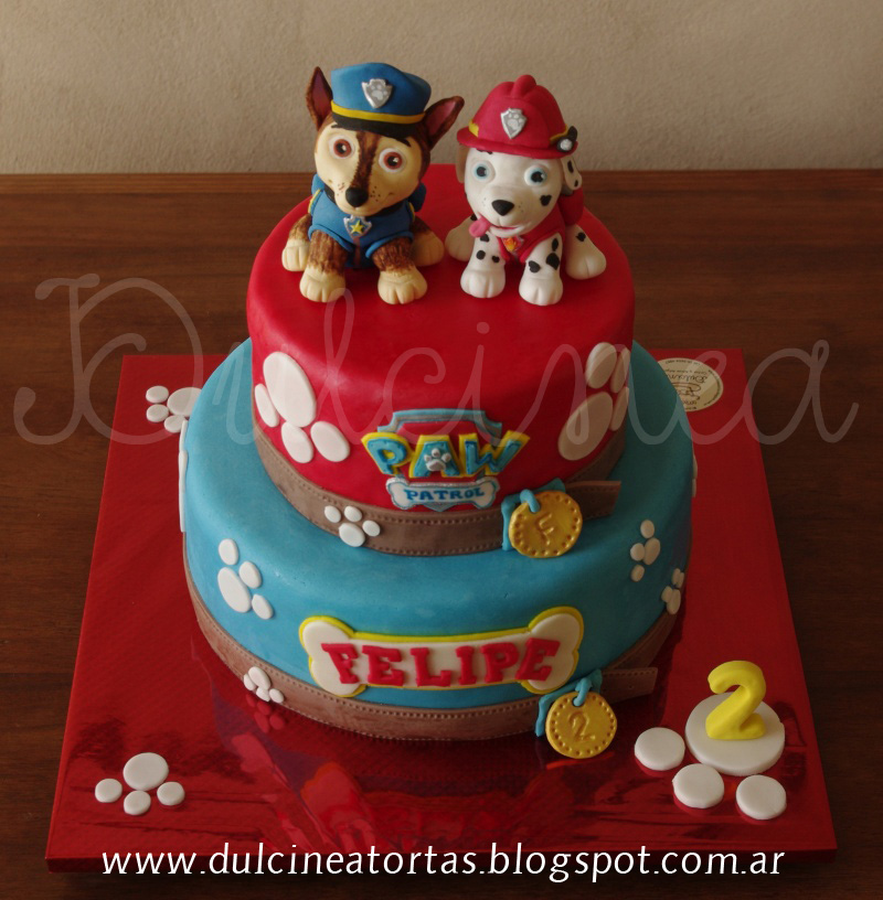 Dulcinea Tortas y demás dulzuras: Torta Paw Patrol