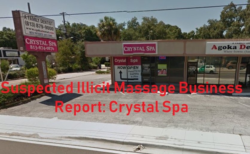 Suspected Illicit Massage Business Report Crystal Spa