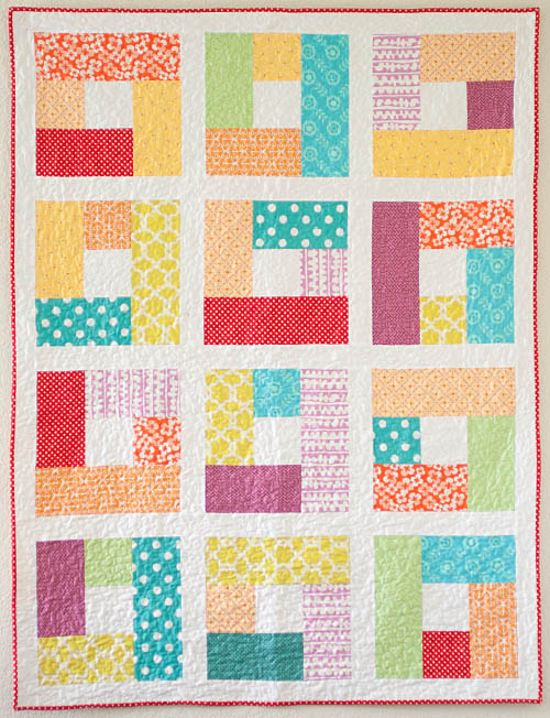 Little Bluebell: Finished Quilt: Skittles