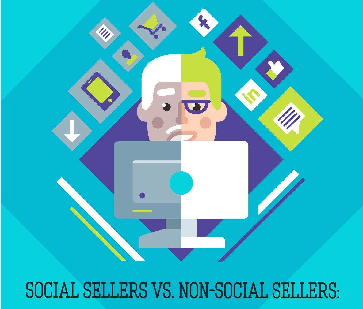 Social Sellers Vs. Non-social Sellers - #Infographic