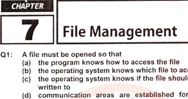 2nd Year Computer Chapter 7 Notes pdf - ICS Part 2 - Ratta.pk