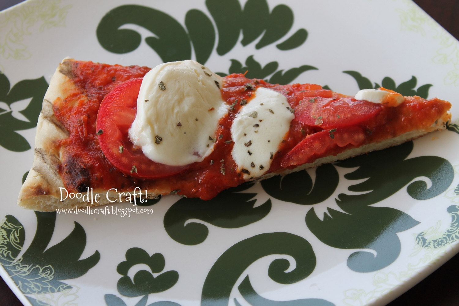 Italian Roma Tomato Mozzarella Grilled Pizza!