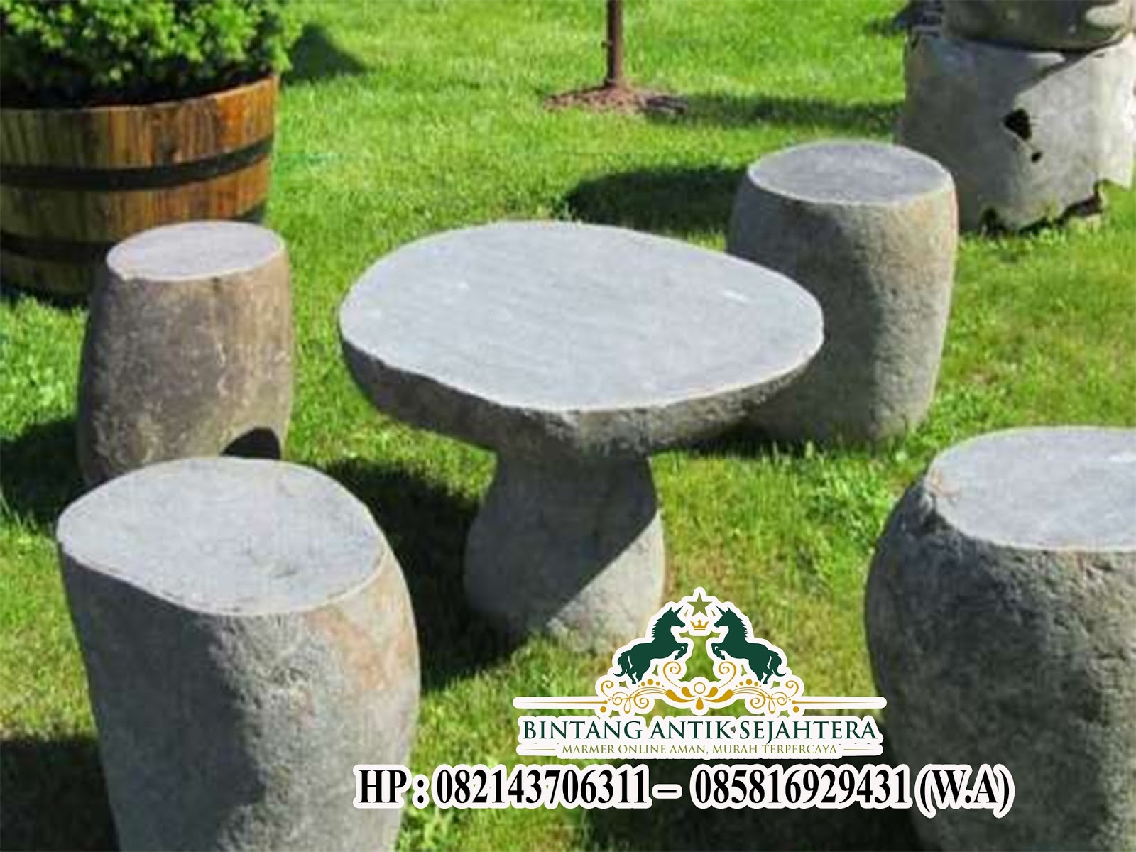 Meja Taman Minimalis |Harga Meja Batu Alam - Kerajinan Marmer Tulungagung