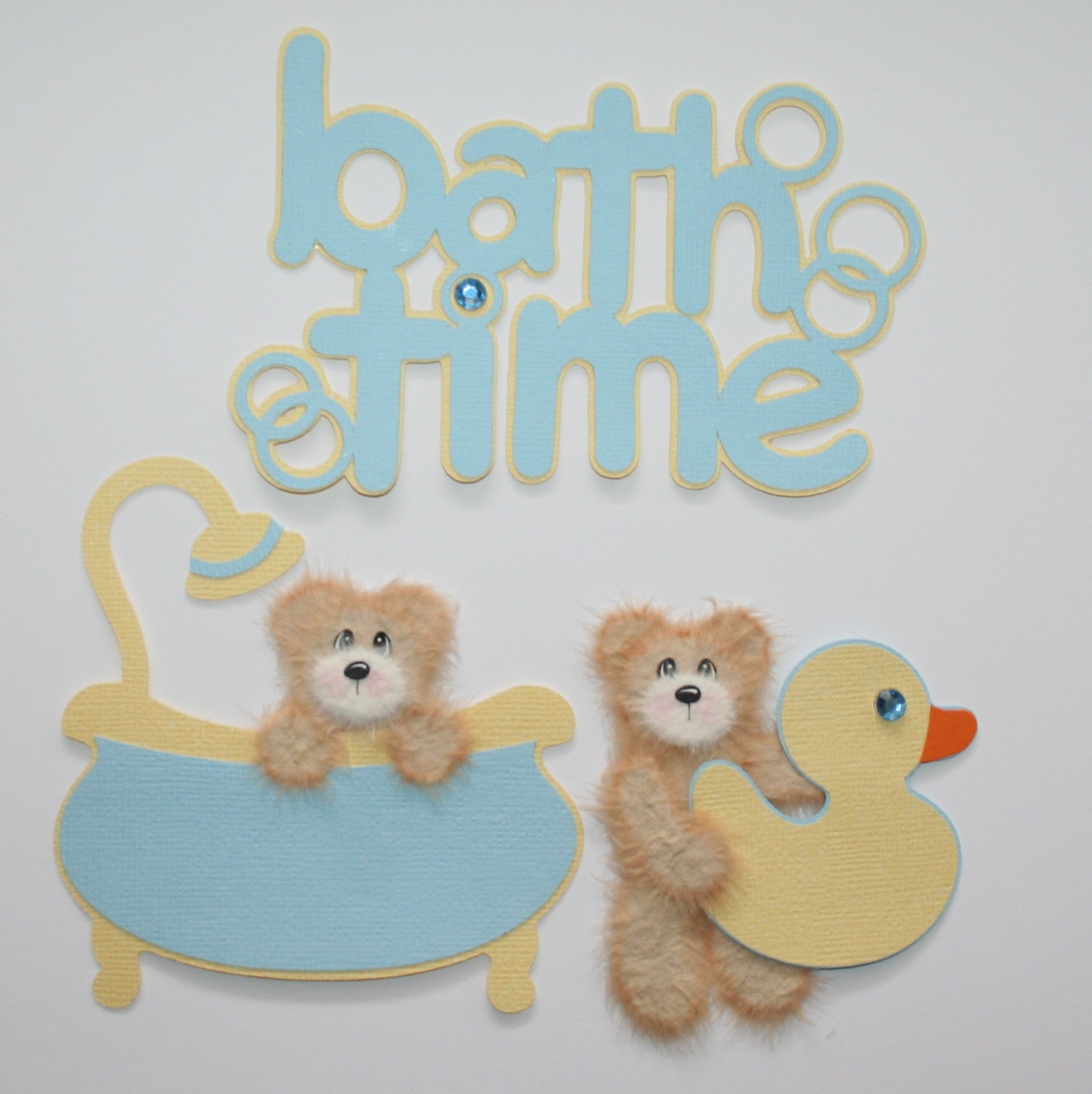 Scrapbooking for Others: Bathtime Tear Bear Embellishments