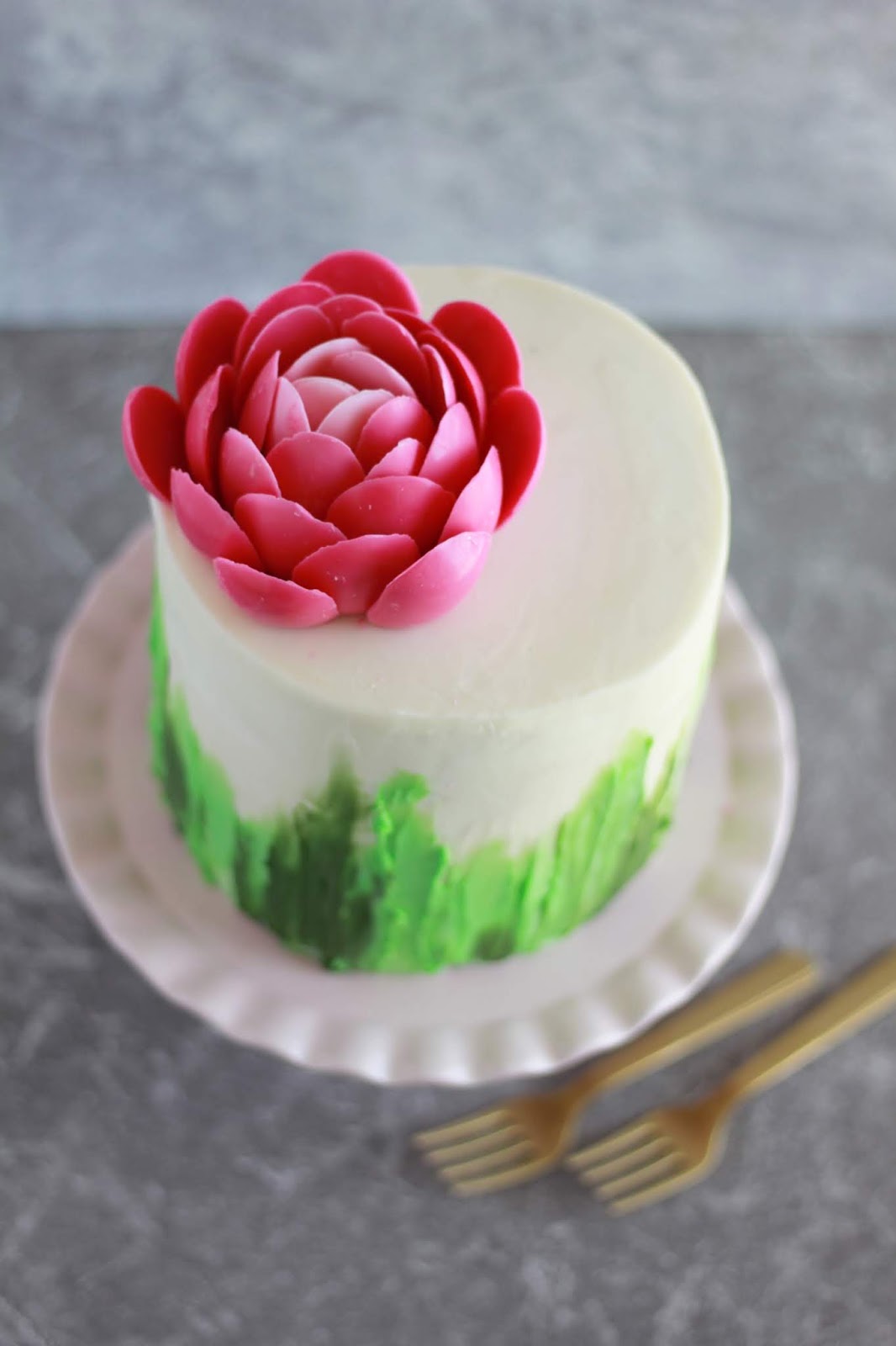 Chocolate Peony Cake