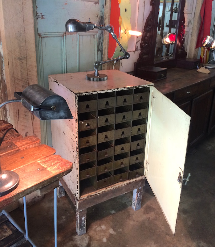 outsider antique: Multi drawer cabinet