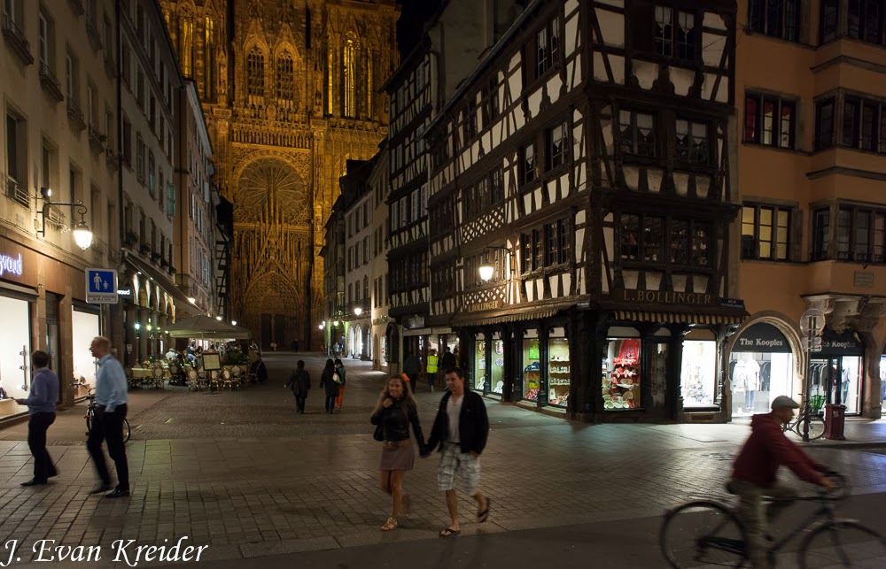 Kreider's Korner Photographs: Strasbourg at night in late September