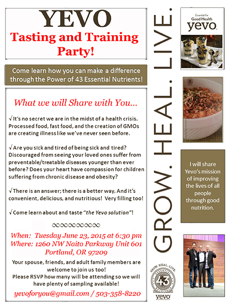 YEVO International - Best Opportunity - The Only Whole Food with 43 ...