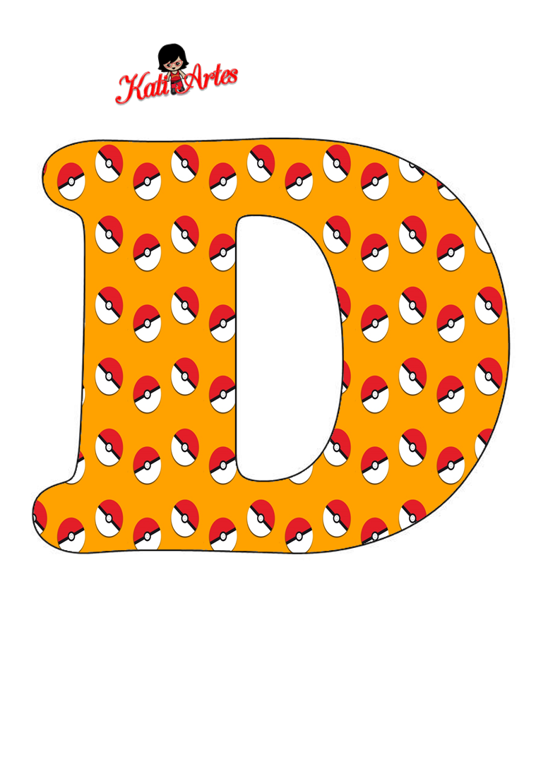 Abecedario con Masterball de Pokemon. Alphabet with Pokemon Masterball ...
