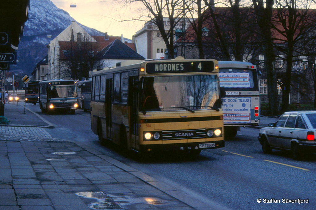 Staffans bussbilder: Bergen i april 1990 del 7