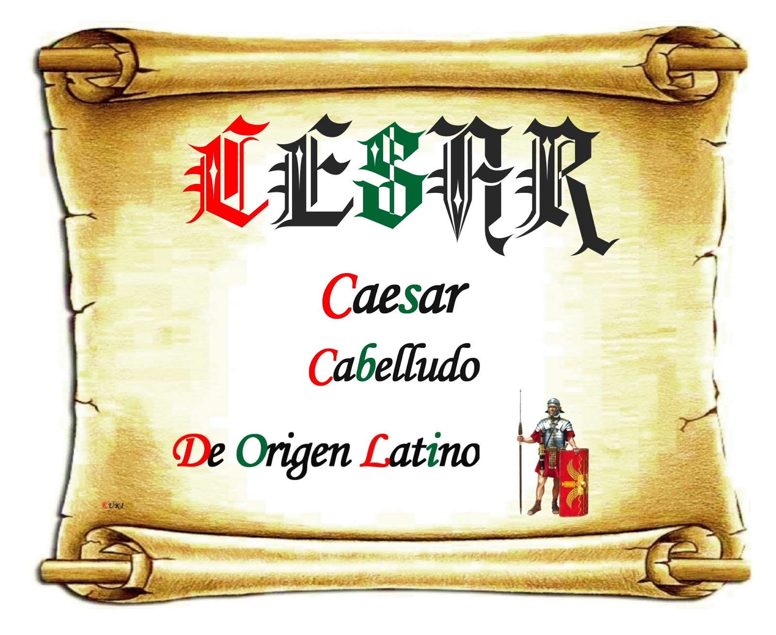 El origen de los nombres: César