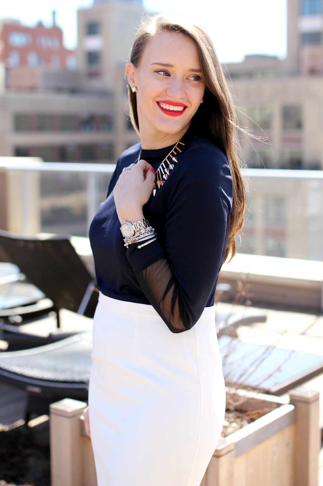 Cynthia Steffe Zahara Mesh Colorblock Dress | Connecticut Fashion and ...