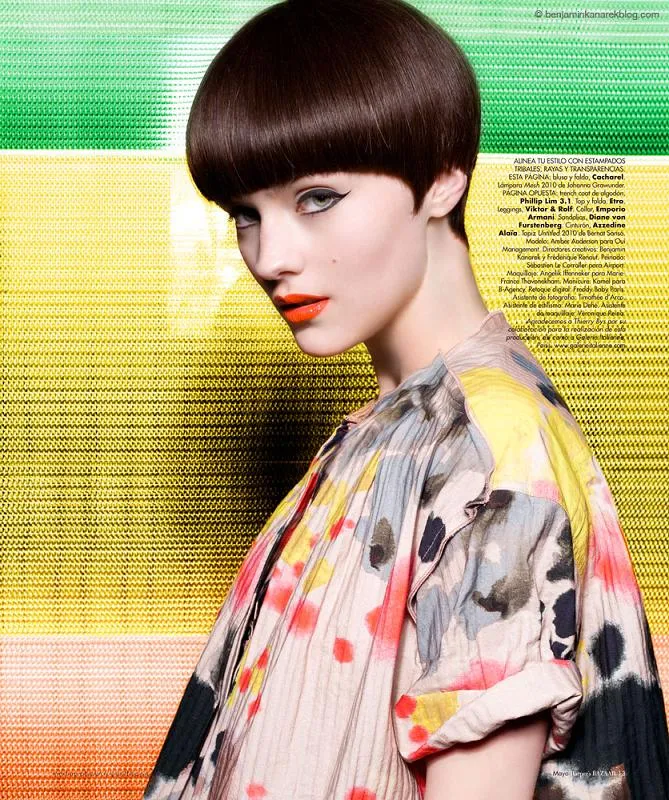 Harper's Bazaar en Español with Model-Actress Amber Anderson in the May ...