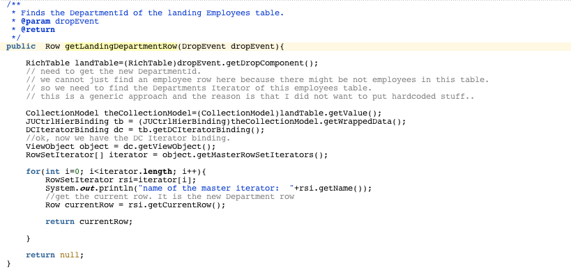 Born To DeBug: Drag And Drop Records Between Tables. ADF BC 11g