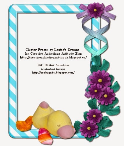 Creative Addictions Attitude: Easter Cluster Frames