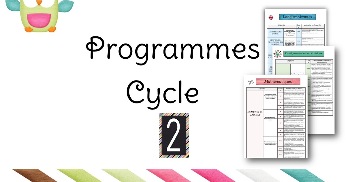 La classe de Virginia: Programmes Cycle 2
