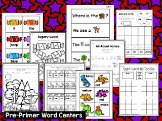 Colors and Kindergarten: Back to School Sight Word Bundle