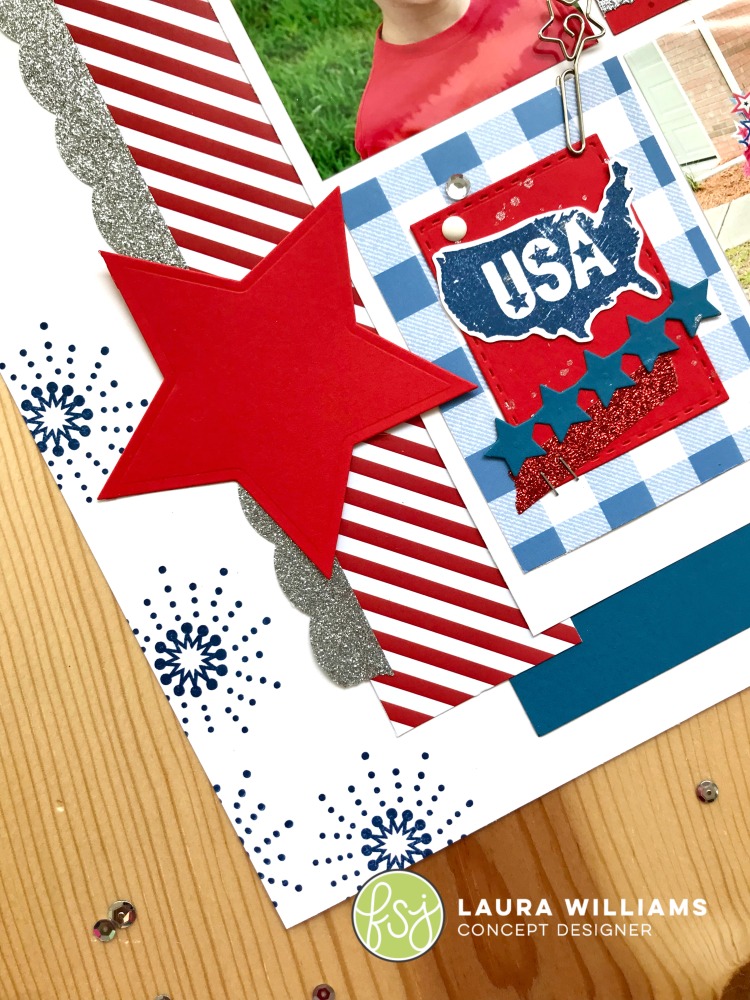 lauralooloo: Make a Patriotic Scrapbook Layout Three Ways!