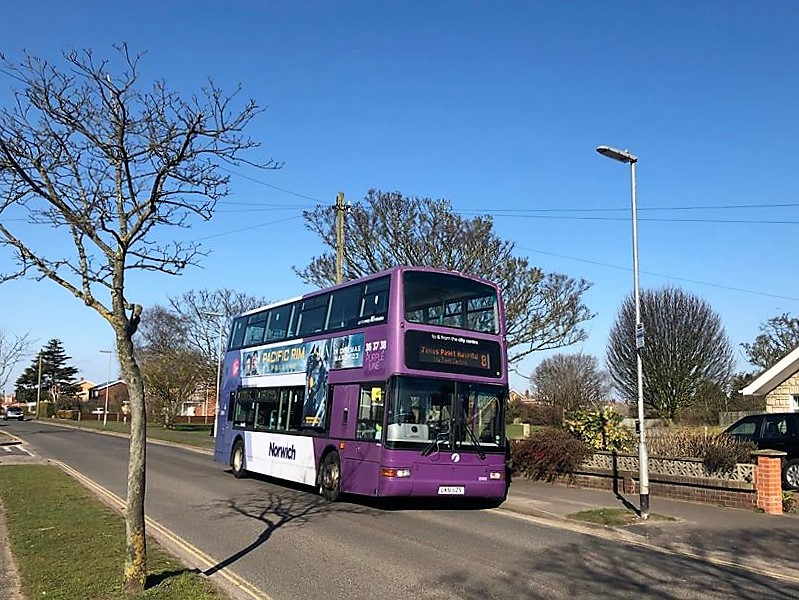 East Norfolk (& East Suffolk) Bus Blog: Purple Line Visitor