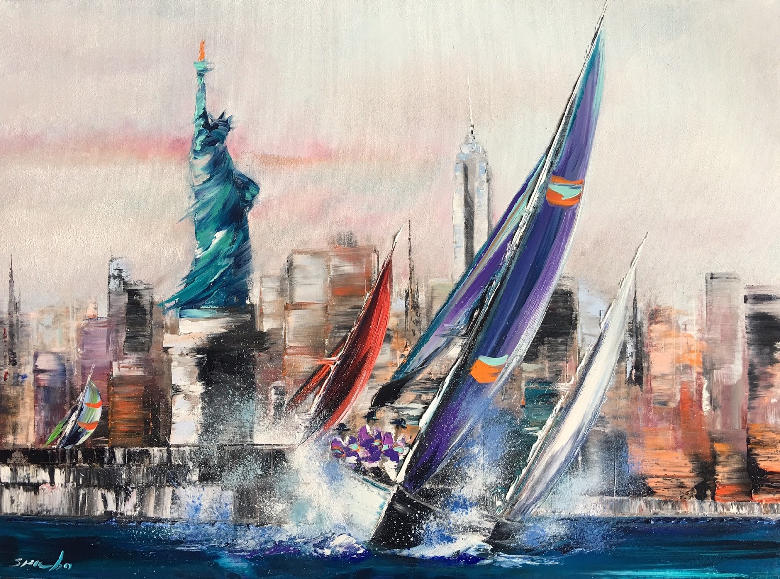 Une curiosité de qualité: Victor Spahn, peintre de l'élan sportif