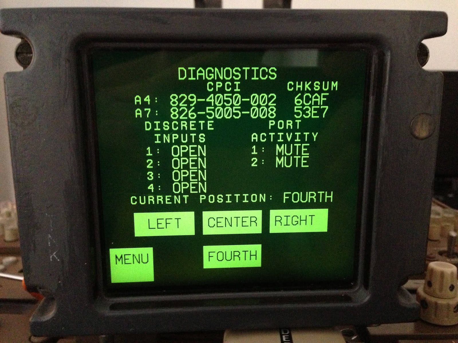 Boeing 767 Simulator Project: Avionics bending: ACARS Control unit
