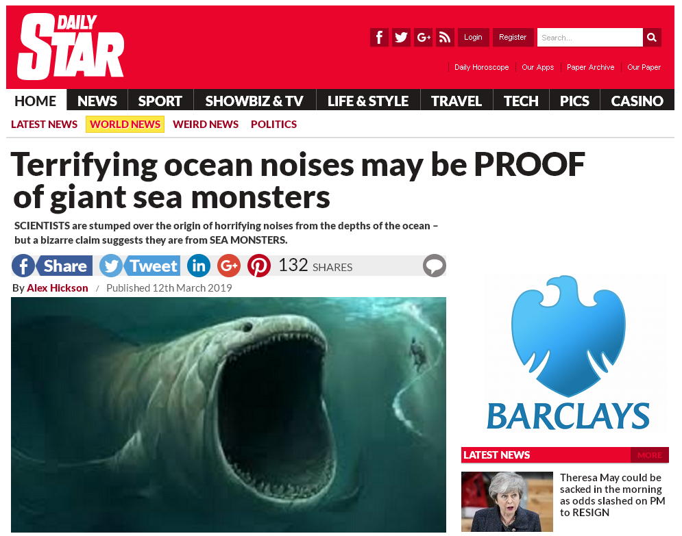 INFRAMUNDO: THE BLOOP: El misterioso sonido de las profundidades