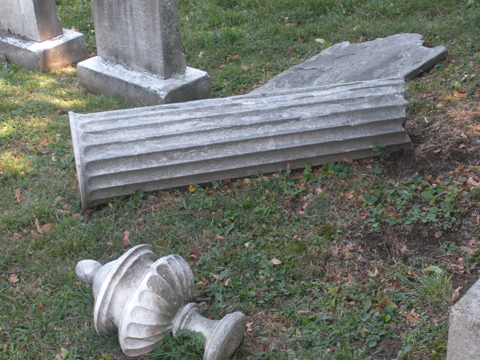 Engraved: : The Stately Column…Broken By Death