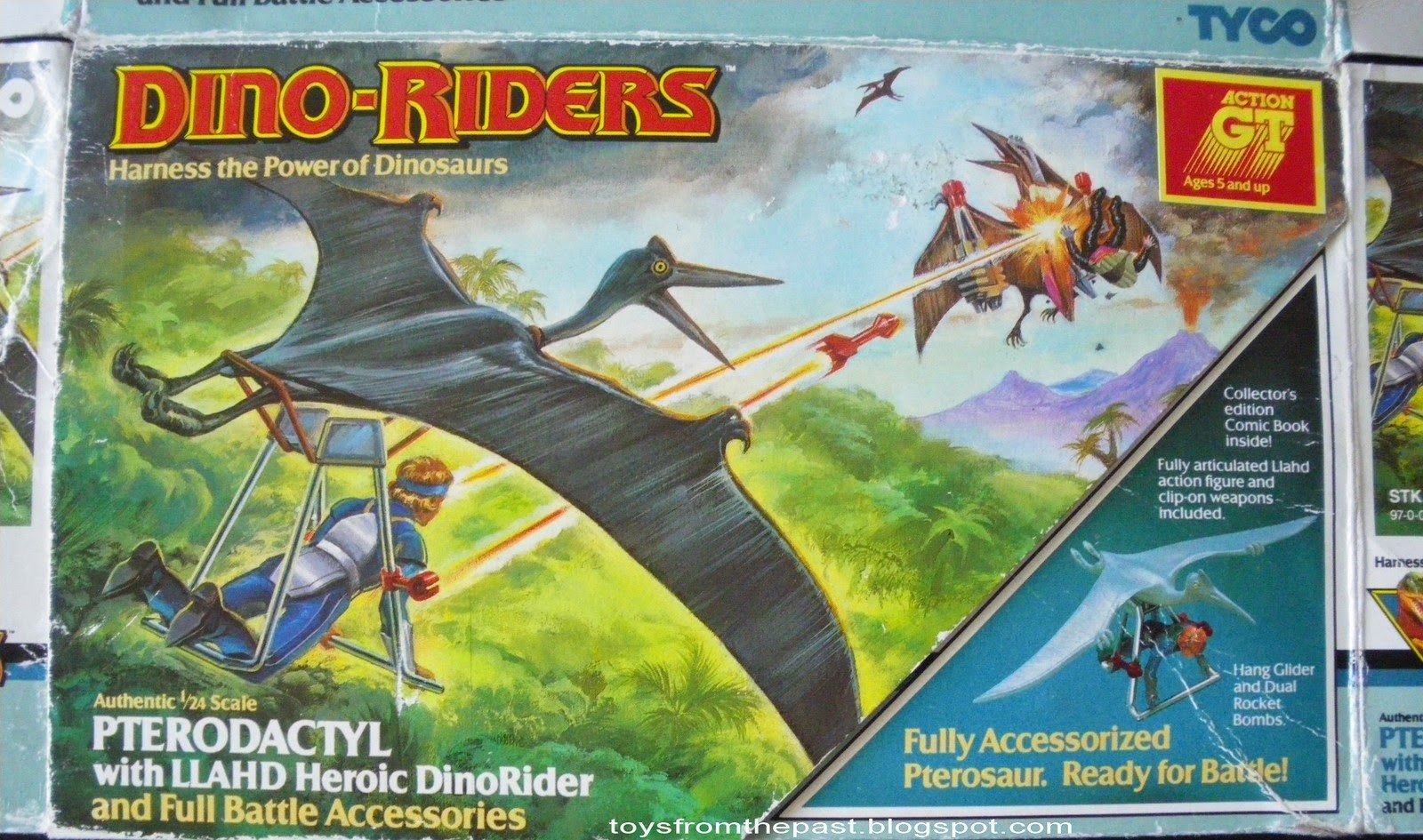 Toys from the Past: #522 DINO RIDERS - PTERODACTYL with LLAHD (1988)