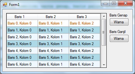 Mengubah warna baris di DataGrid VB.net ~ Rattonics