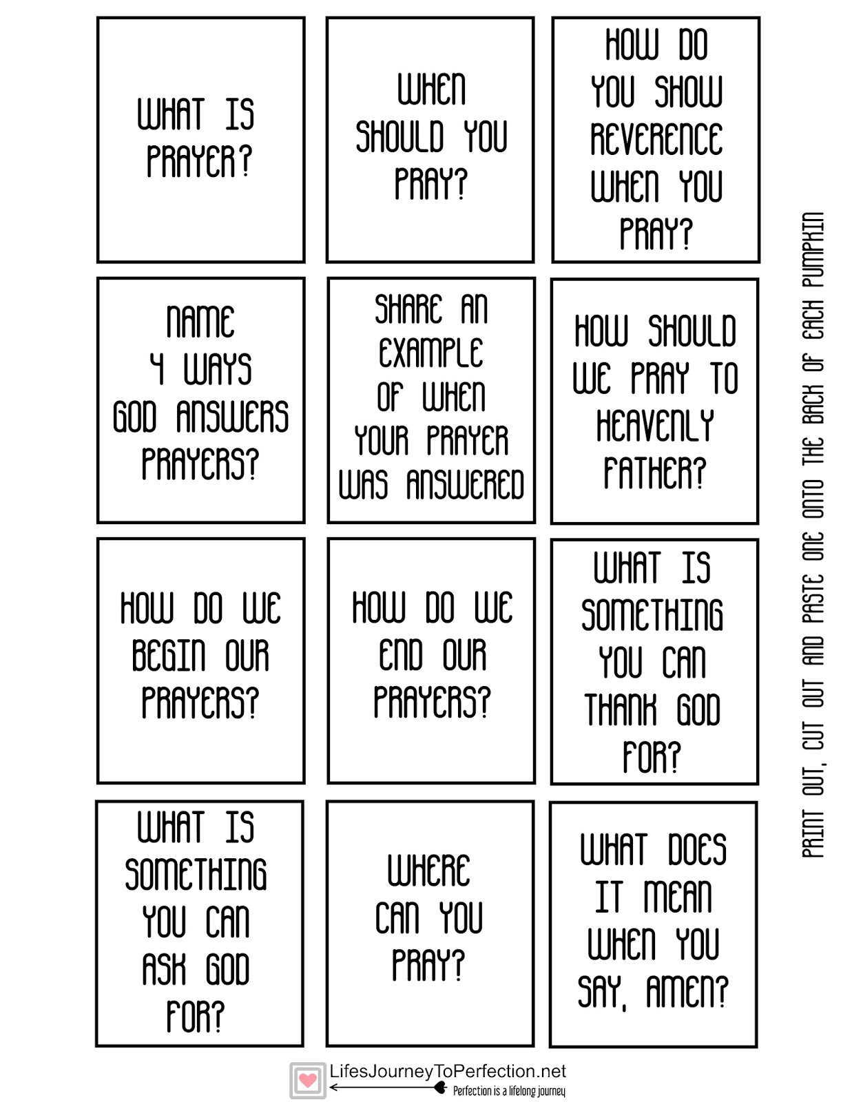 Life's Journey To Perfection: 2016 LDS Sharing Time Ideas for October ...