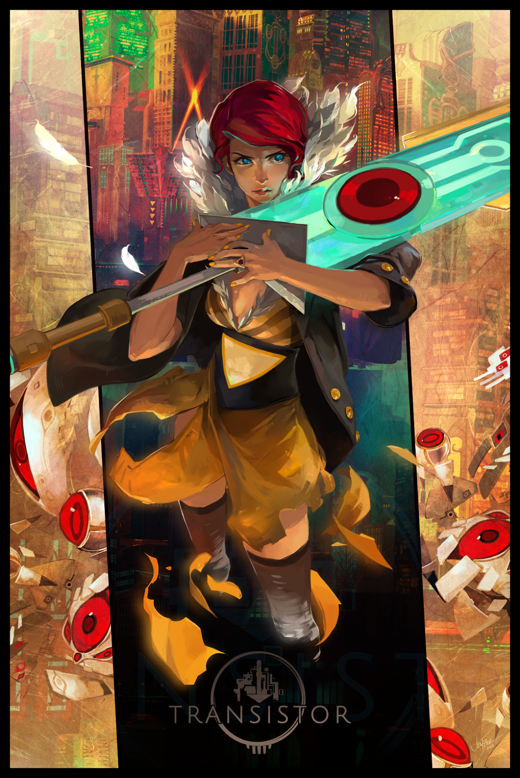 Red Transistor Dress - WoodsLima