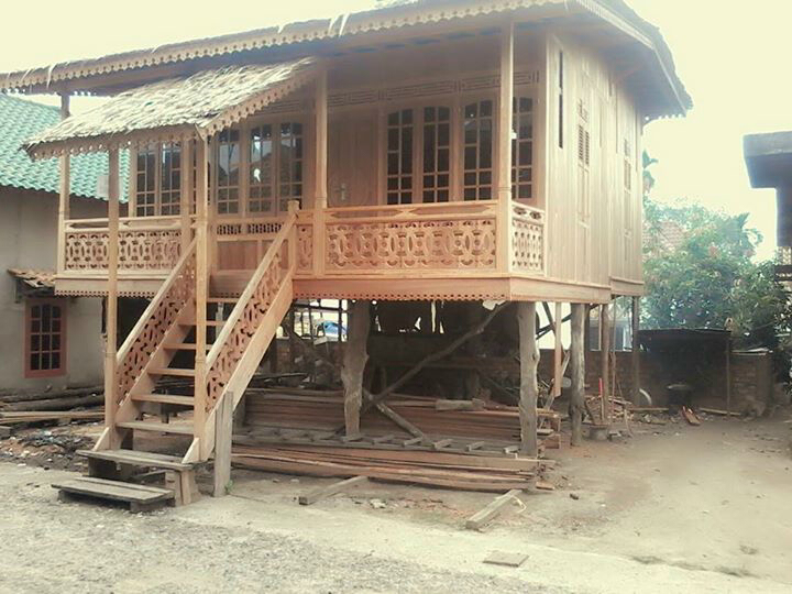 Rumah kayu bongkar pasang Tipe 54 m2