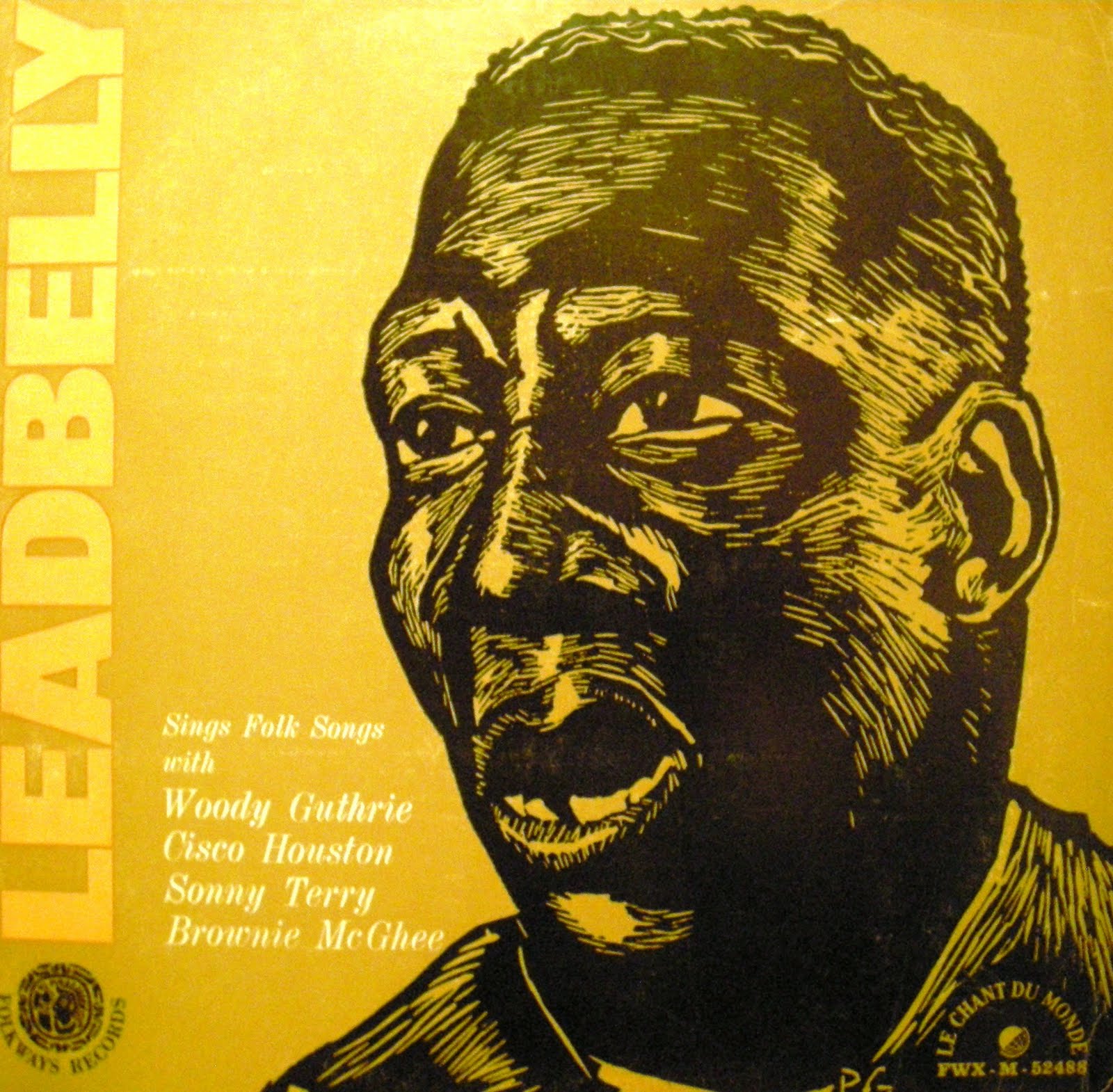 Cantantes cívicos, de denuncia o folk de los 70: Leadbelly