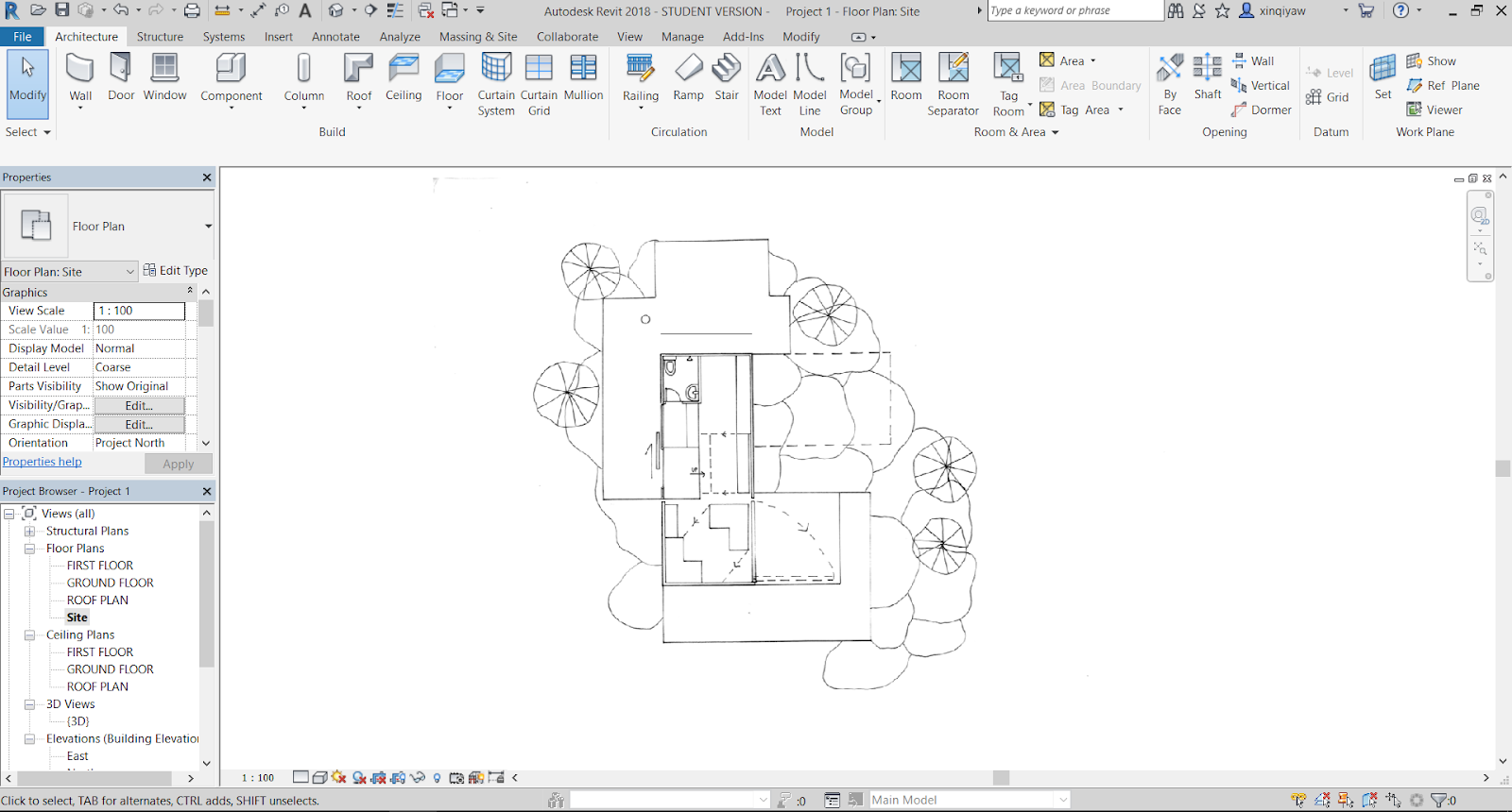 Computer Applications - Project 1: Revit Modeling & Documentation