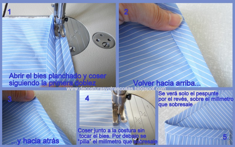 De costuras y otras cosas: REMATAR CON BIES (en imágenes)