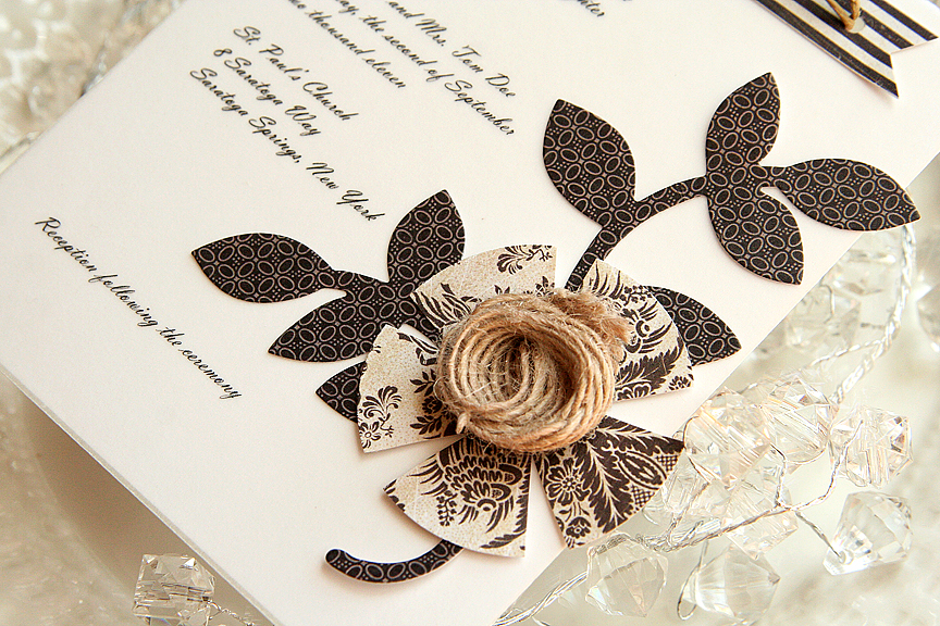 Homespun with Heart: easy wedding invitations and gift wrap...