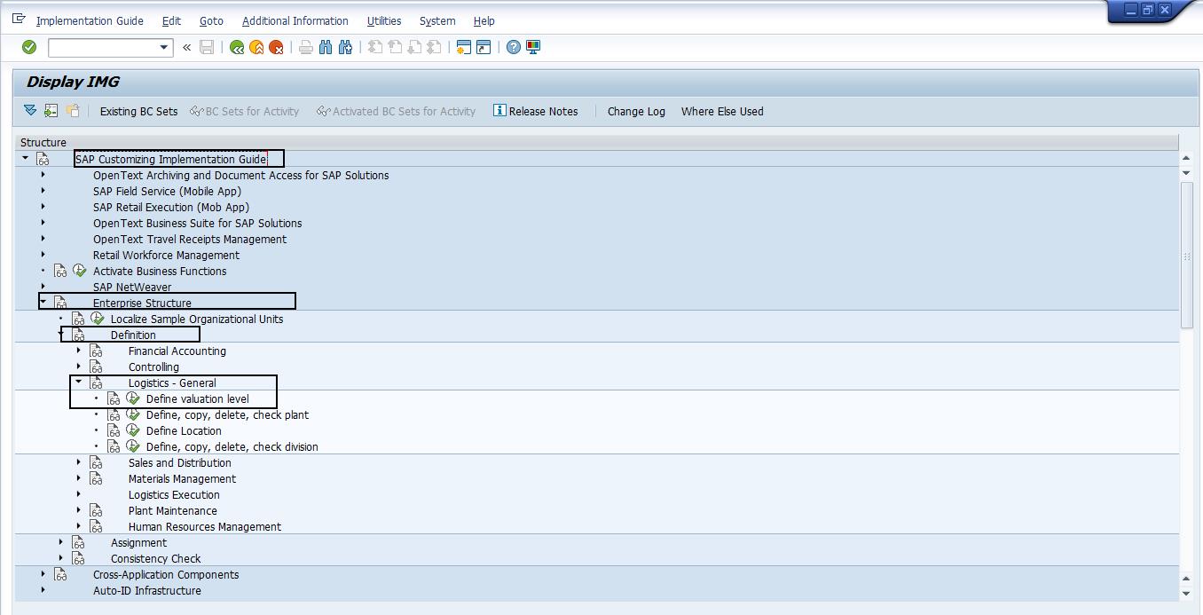 8.3 VALUATION LEVEL/ AREA in SAP MM