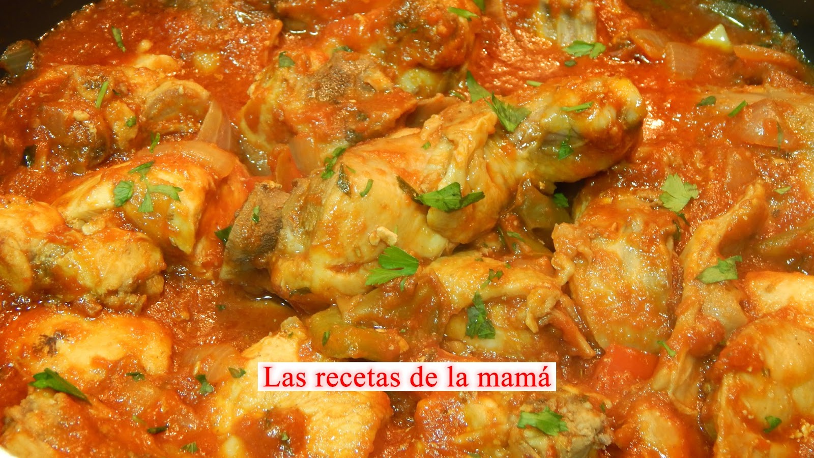 Las recetas de la Mamá: Receta fácil de pollo entomatado muy rico