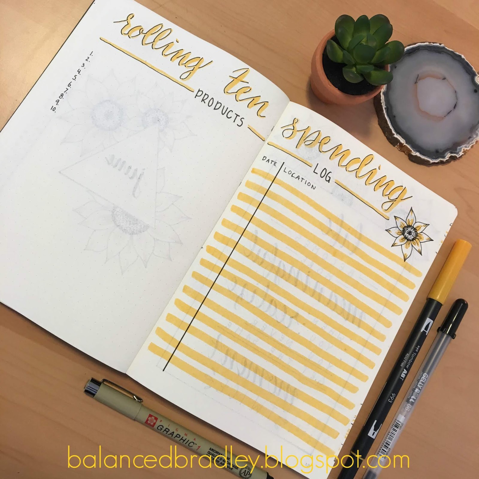 balanced bradley: bullet journal set up for: june