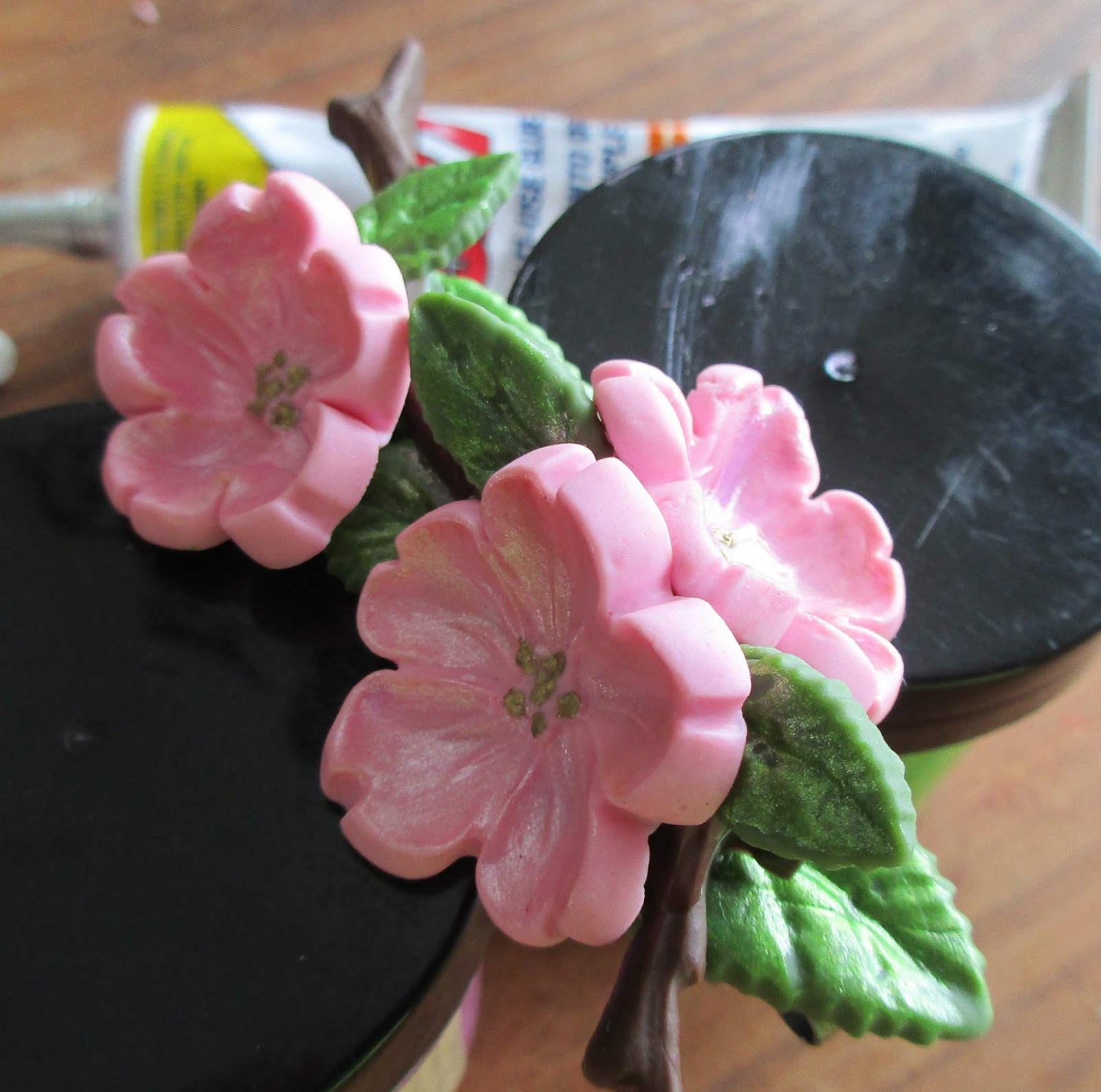 Makin's Clay® Cherry Blossom Barrettes