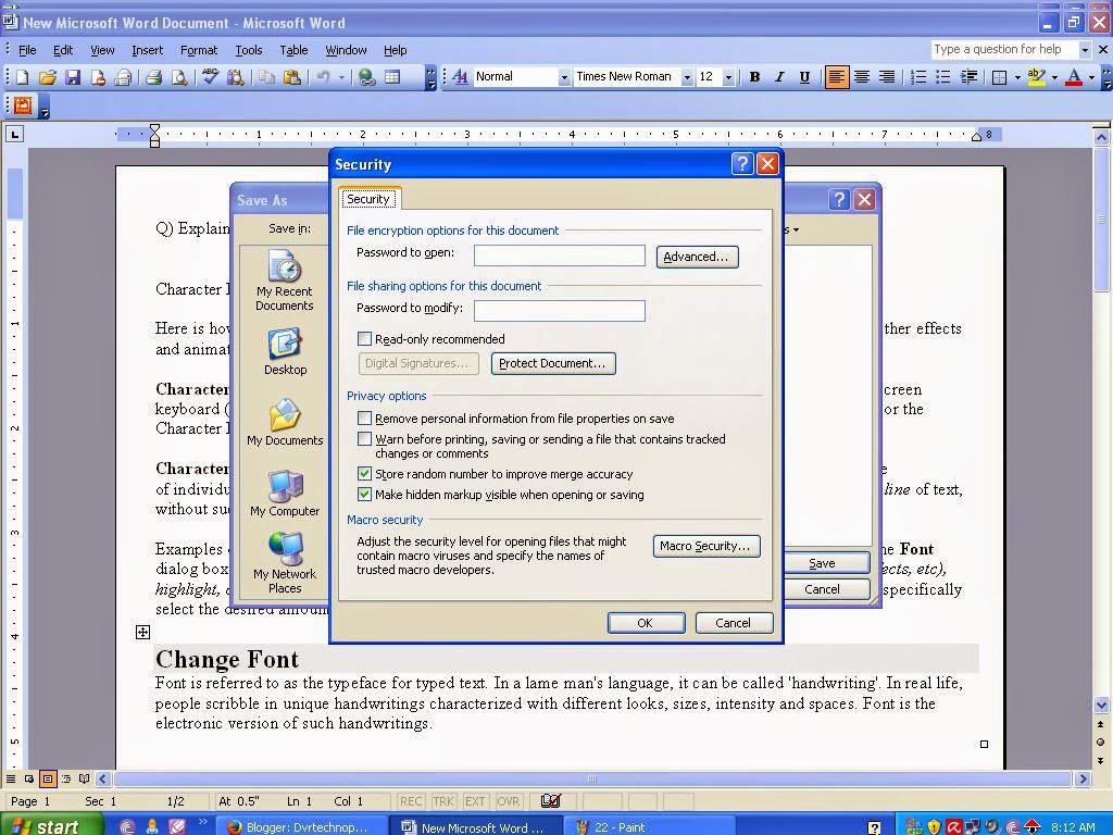 How To Protect Your Word Document ~ Tutorialtpoint Java Tutorial C Tutorial Dbms Tutorial