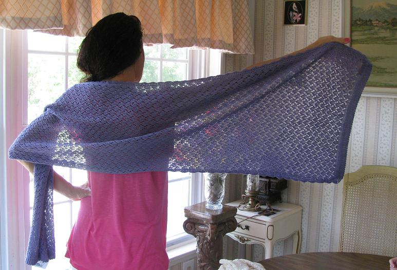 Stephanies Yarn Machine Knitting: Machine Knitted Lace Shawls