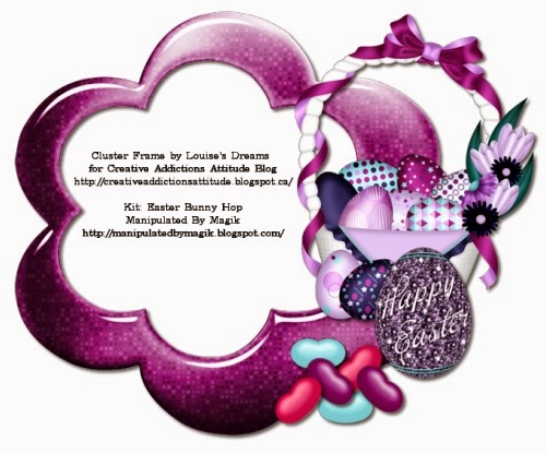 Creative Addictions Attitude: Easter Cluster Frames