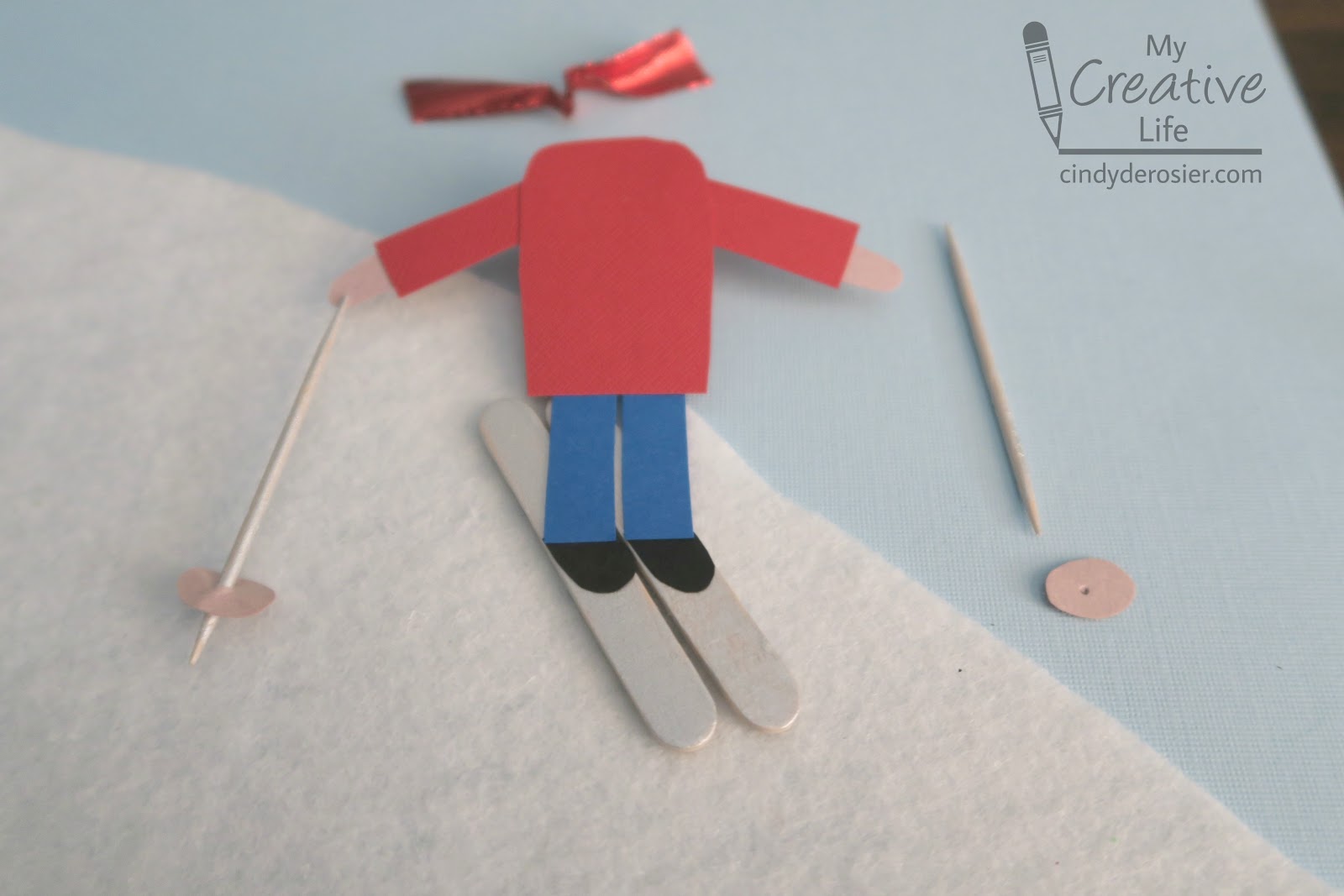 Cindy deRosier: My Creative Life: Dimensional Skier Craft