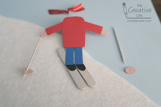 Cindy deRosier: My Creative Life: Dimensional Skier Craft