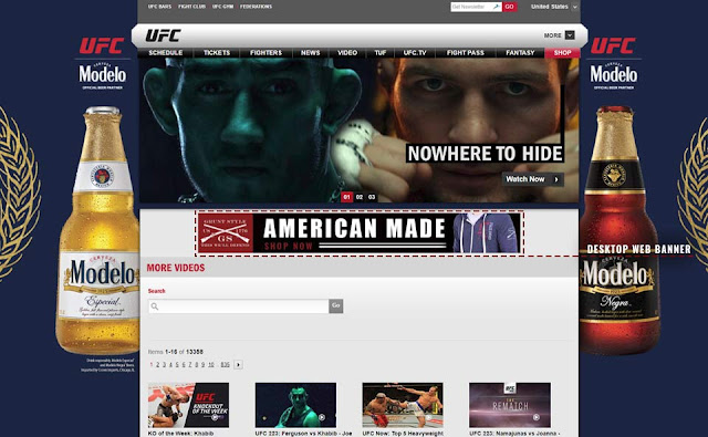 Willard Kill Creative: American Brand Web Ads Featured on UFC.com