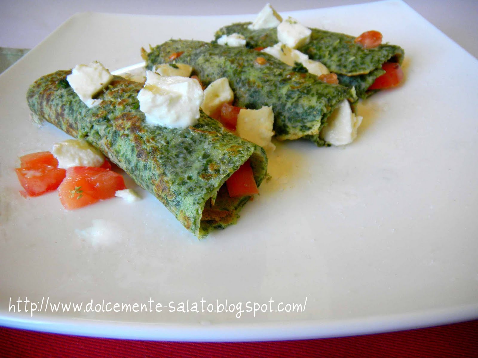 DOLCEmente SALATO: Crepes verdi alla caprese