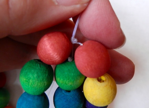 DIY: Wooden Rainbow Bead Necklace | Neon Rattail