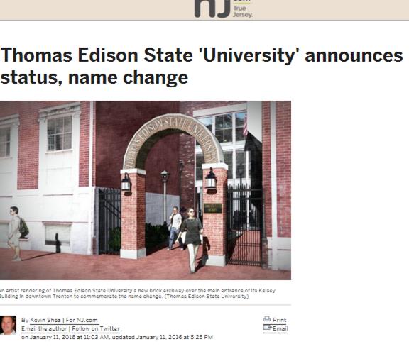 College History Garden: Thomas Edison State University announces new ...